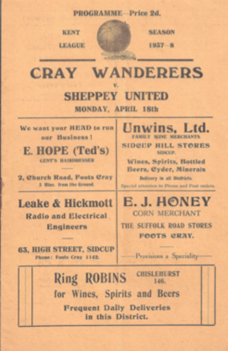 George Taylor: 100 years young - Cray Wanderers FC