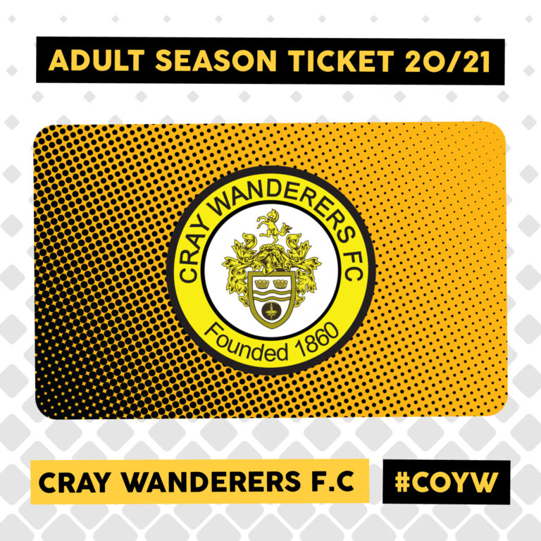 Cray Wanderers 2020-21 Fixture changes + Season ticket details - Cray Wanderers FC