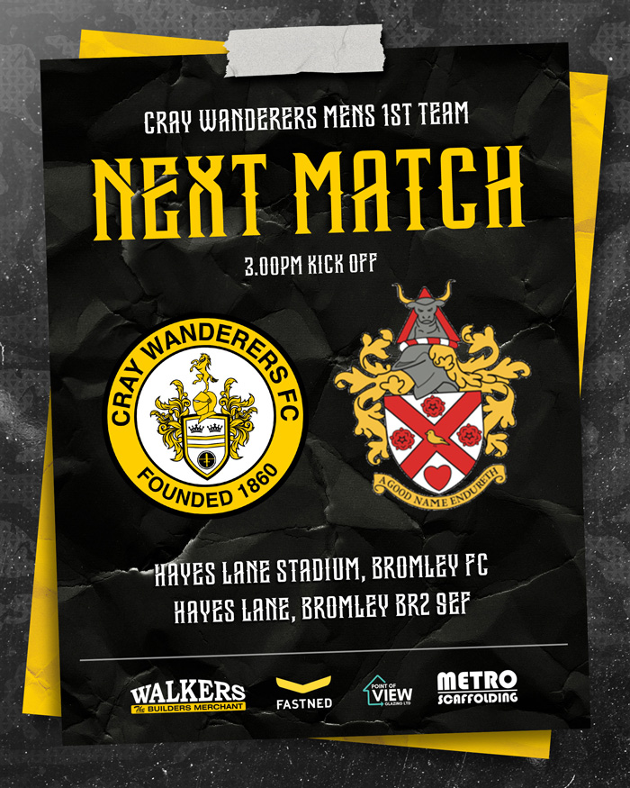 Cray Wanderers vs Hornchurch - Isthmian Premier - Sunday 15th October, 3 pm - Match Preview ...