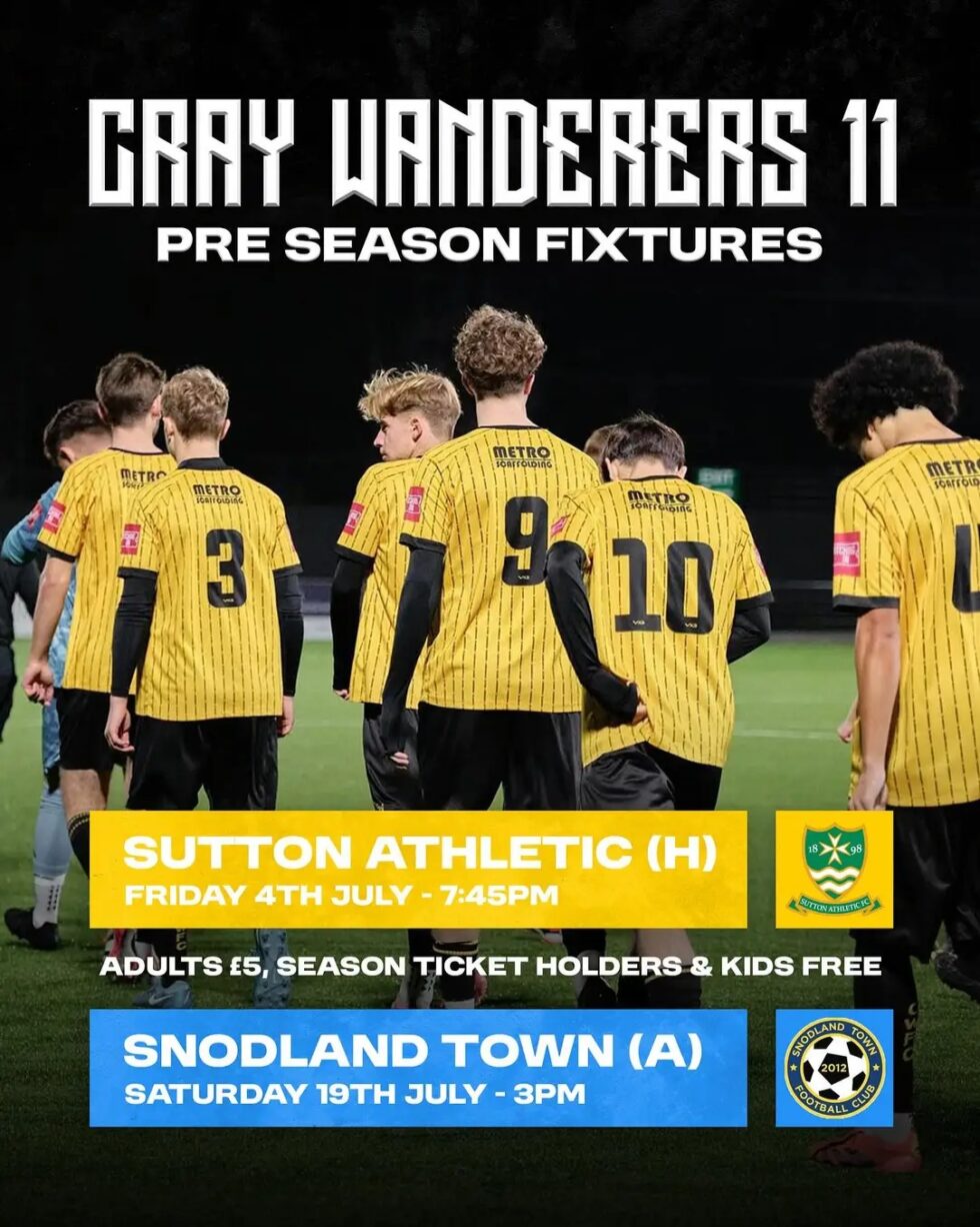Cray Wanderers start of Pre-Season Weekend - Wands XI vs Sutton Athletic, 4/7/25, 7.45 pm. 1st ...