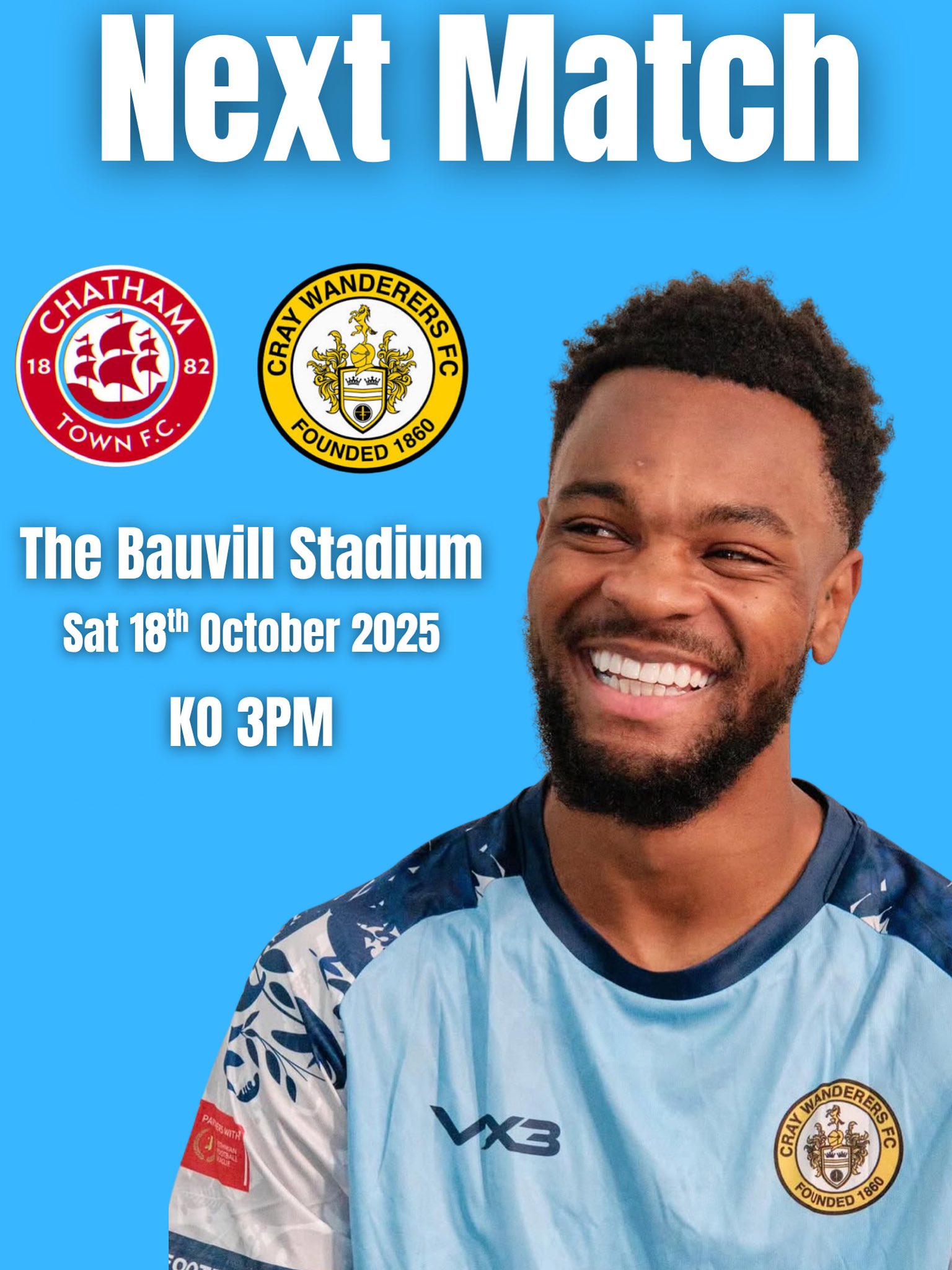 Chatham Town vs Cray Wanderers - Isthmian Premier - Saturday 18th ...