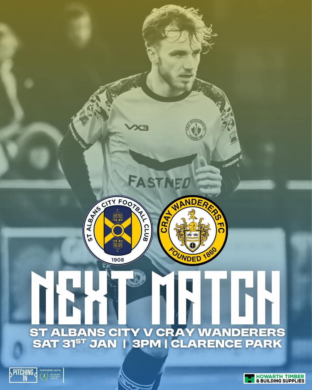 St Albans City vs Cray Wanderers - Isthmian Premier - Saturday 31st ...
